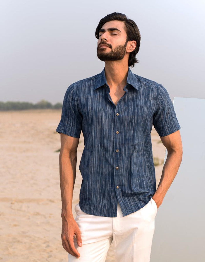 Shop Stylish Khadi Cotton Shirts for Men | Men's Khadi Shirts