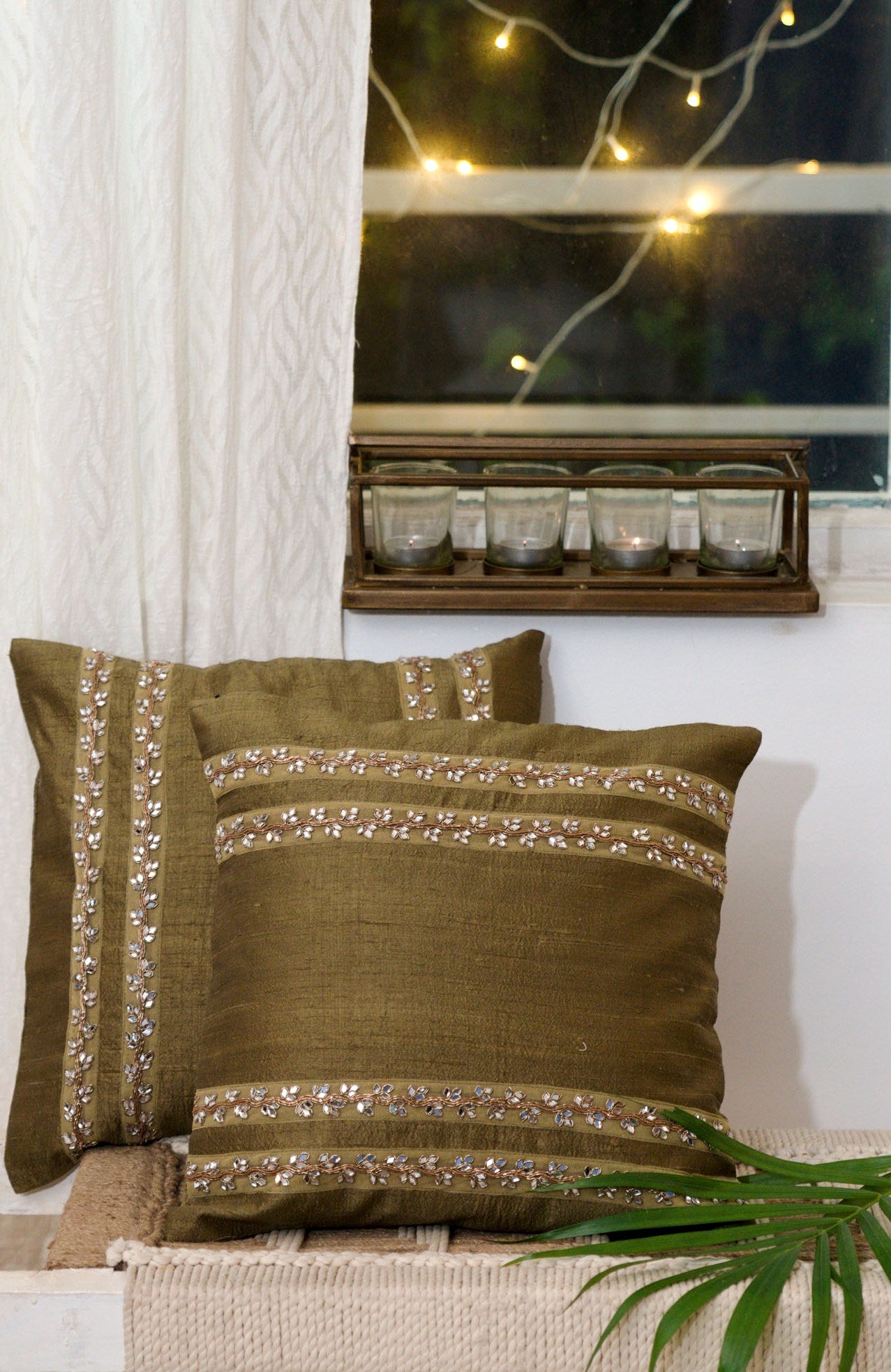Buy Panacea Handwoven Cushion Set - Veaves